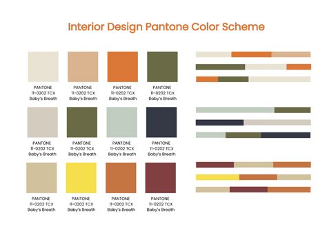 Free Pantone Color Scheme Color Chart Template To Edit Online