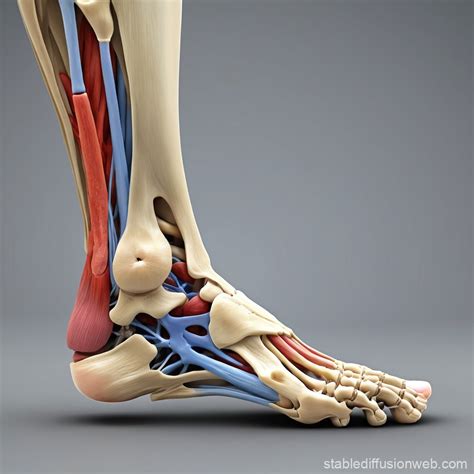 Human Ankle And Foot Anatomy Stable Diffusion Online