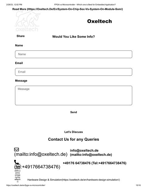 Fpga Vs Microcontroller Which One Is Best For Embedded Applicationpdf