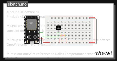 Esp32 Ds1820 Wokwi Esp32 Stm32 Arduino Simulator