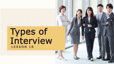 Types Of Interviewpptx Resume Writing And Advice Job Search