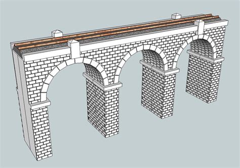 3d File Model Bridge H0 Scale Trains Reproduction Viaduct 51 Off