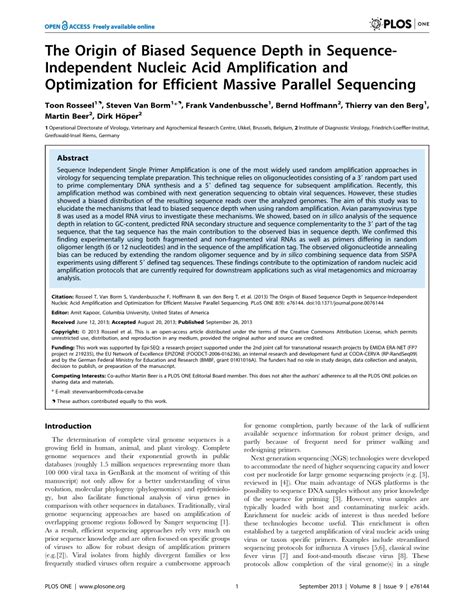 pdf the origin of biased sequence depth in sequence independent
