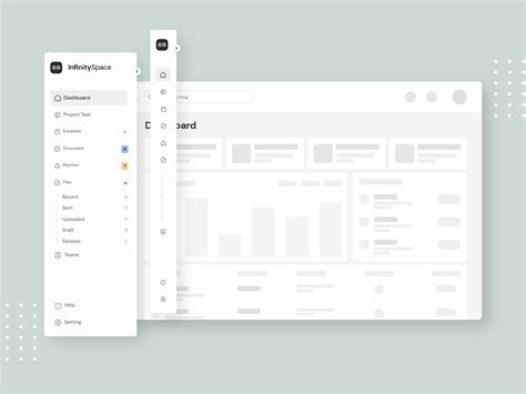 Collapsible Sidebar Designs Themes Templates And Downloadable Graphic Elements On Dribbble