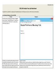 CYB Module Two Lab Worksheet Docx Bhavdeep Virk CYB Module Two Lab Worksheet