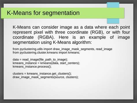 Pyclustering Tutorial K Means Ppt