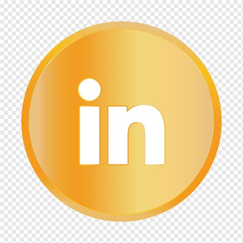 Obrolan Komitmen Linkedin Online Profesional Sosial Ikon Logo Emas Png Pngwing