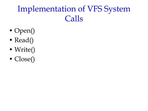 Ppt Virtual File System In Linux Chap 12 In Understanding The Linux Kernel Powerpoint
