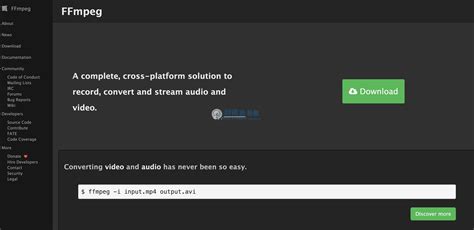 Ffmpeg官网下载安装教程合并视频windows 提取音频gui 命令 别摸鱼导航