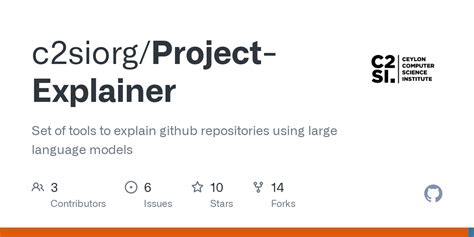 Github C2siorgproject Explainer Set Of Tools To Explain Github