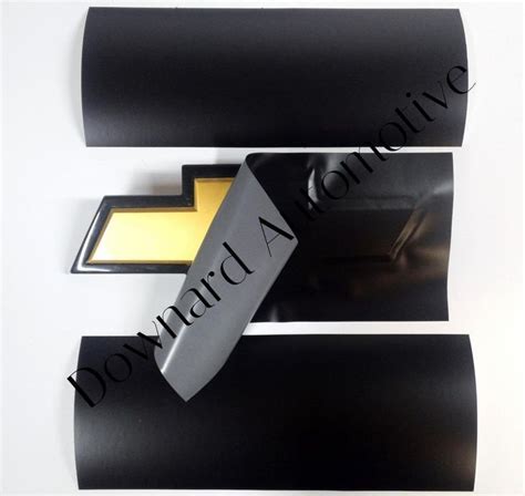 Customize Your Vehicle With Black Matte Chevy Emblem Overlays