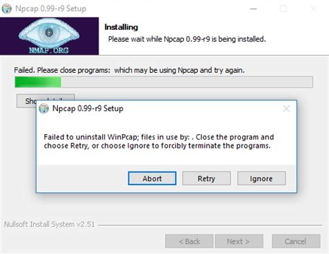 Upgrading From Winpcap To Npcap R Has Multiple Failures Issue Nmap Npcap Github