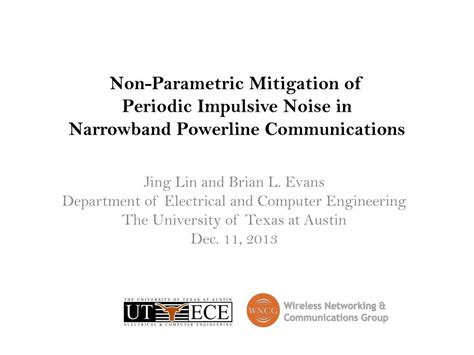 Ppt Non Parametric Mitigation Of Periodic Impulsive Noise In Narrowband Powerline