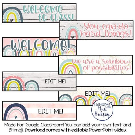 Google Classroom Headers Boho Rainbow My WordPress