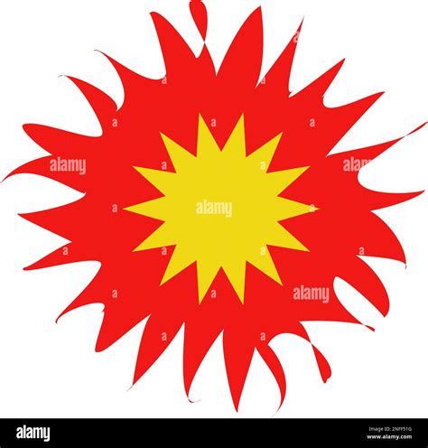 Explosion Effect Icon Bombing Effect Editable Vector Stock Vector