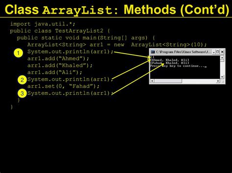 Ppt Using Arraylist Powerpoint Presentation Free Download Id1158080
