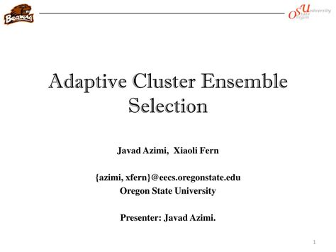 ppt adaptive cluster ensemble selection powerpoint presentation free download id 5696803