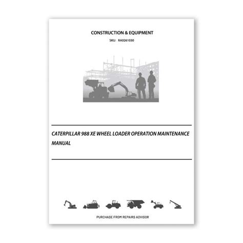 Caterpillar 988 Xe Wheel Loader Operation Maintenance Manual
