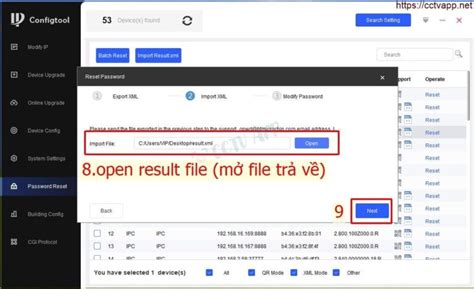 Video Instructions For Exporting Xml File To Reset Password For Dahua Camera Application System