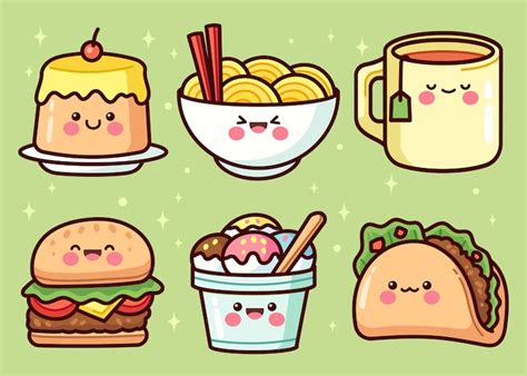 Cute Kawaii Food Drawings Easy