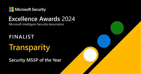 Transparity Recognised As A Microsoft Security Excellence Awards