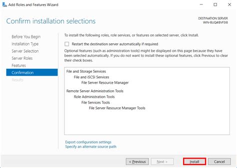 Install File Server Resource Manager Fsrm Role In Windows Server 2016