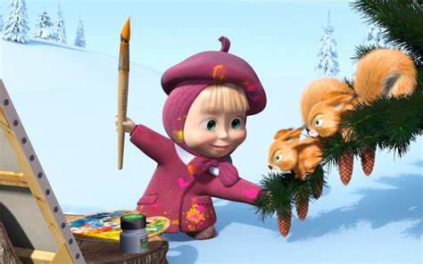 Все герои маша и медведь картинки