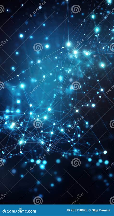 Interconnected Lines Dots Create A Network Connection Structure Showcasing Network Grids