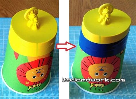 紙コップおもちゃ鉄砲（てっぽう）で楽しい室内遊び こども工作レシピ 紙コップ おもちゃ こども 工作 工作 子供