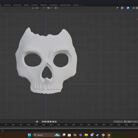 👻 Ghost Mask Hd Mw2・free Stl File For 3d Printing・cults