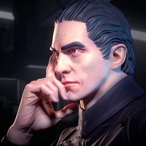 3d Printable Equilibrium Christian Bale Bust For 3d Printing By Sam Bolotnikov