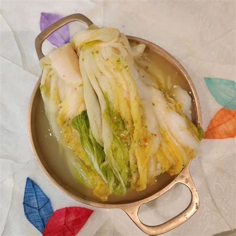 백 김치 담그기 시원하고 아삭한 백 김치~국물까지 다 먹는 백김치소화가 잘되요