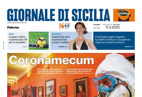 Rassegna Stampa Il Giornale Di Sicilia Di Oggi Tifosipalermo