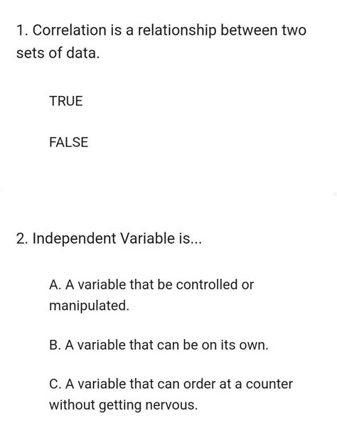 Solved 1 Correlation Is A Relationship Between Two Sets Of Chegg Com