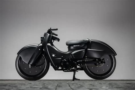 K Speed Transforms Honda Super Cub Into Menacing Art Deco Scooter Maxim