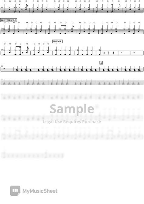 The White Stripes Seven Nation Army Sheets By Copydrum
