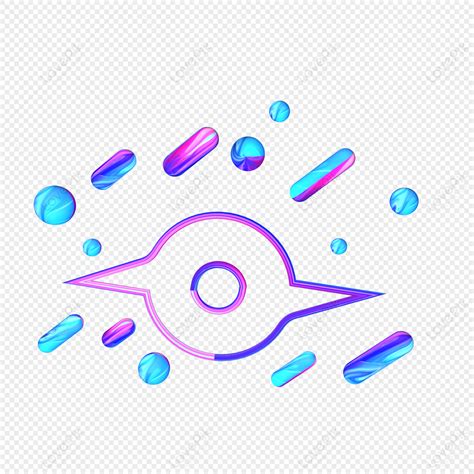 Three Dimensional Creative Floating Decoration Pink Violet Pink Vector Blue Vector PNG Image