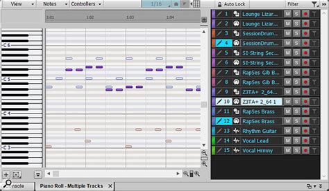 Sonar S MIDI Track Pane