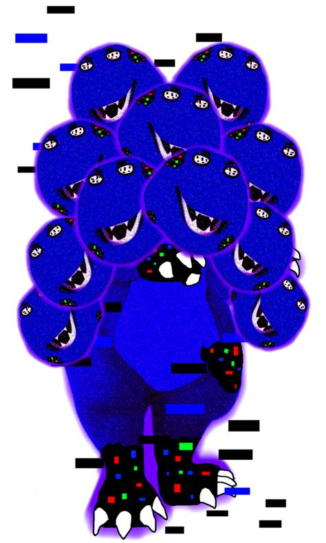 11 Headed Pibbified Barney By Mustaphabittaye On Deviantart