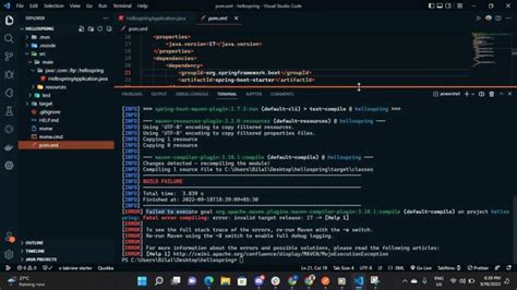 Bilal Mubarak Idris On Linkedin Solved Failed To Execute Goal Spring Boot Application Using Vs Code