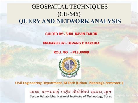 Query And Network Analysis In Gis Pptx Search Internet