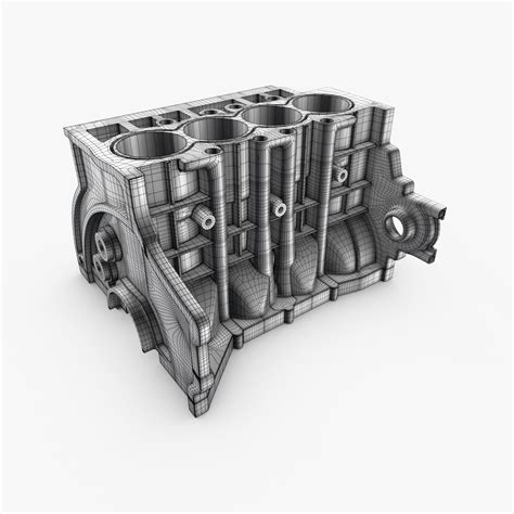 4 Cylinder Engine Block