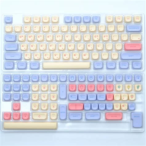 Fpwngl Matcha Koa Pbt Keycap Set 141 Iso Japanese Korean Russian Key