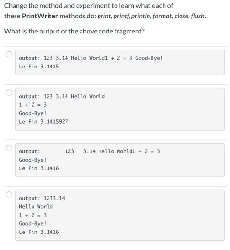 Solved The Systemout Object Is A Printstream And Is Used To
