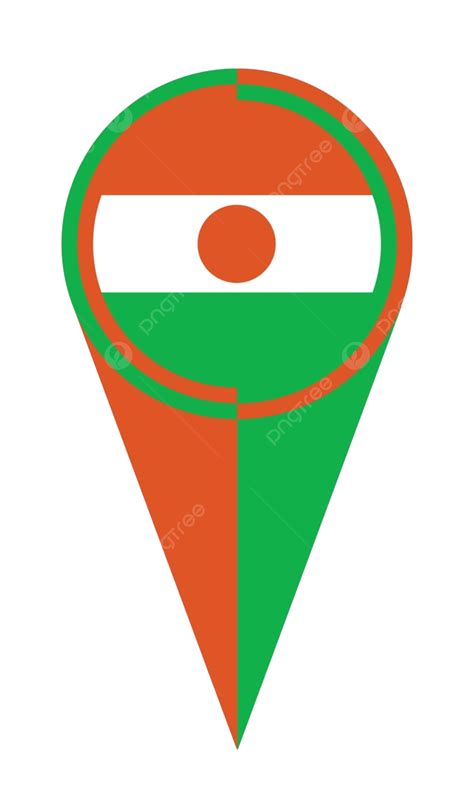 niger map pointer location flag vector marker graphic vector vector