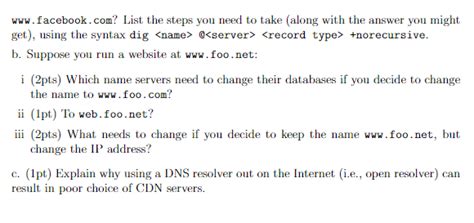3 A 5pts The Dns Root Hints File Is A File That