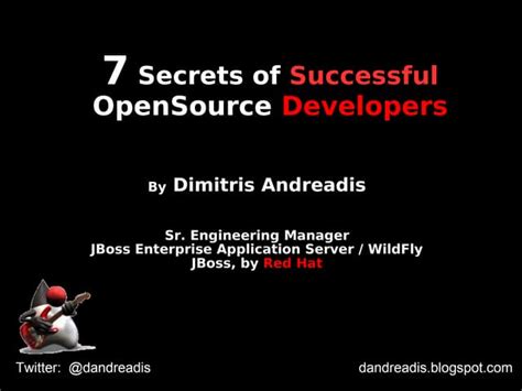 Secrets Of Successful Opensource Developers Ignite Session Devoxx