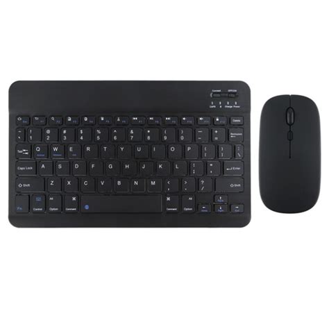 Bluetooth Wireless Keyboard Mouse Set Black