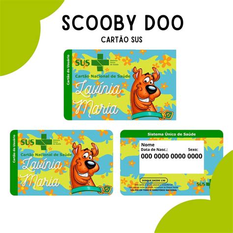 Arquivo Digital Cartão Sus Scooby Doo Digital Corte