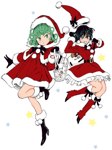 Christmas Cover Fubuki And Tatsumaki Colored By Fujitastatara Ronepunchman